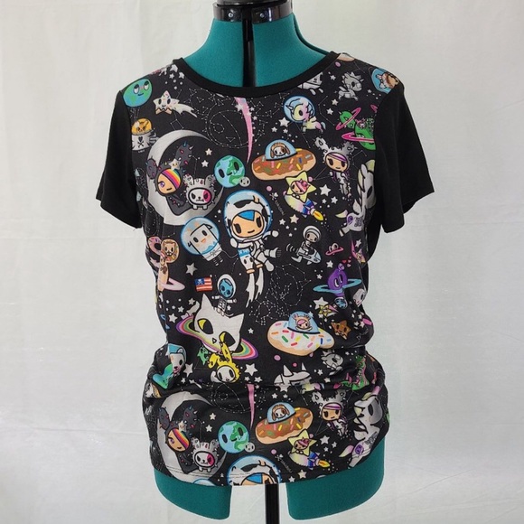 tokidoki | Tops | Tokidoki Space Kawaii Unicorn Cat Print Tee Tshirt ...